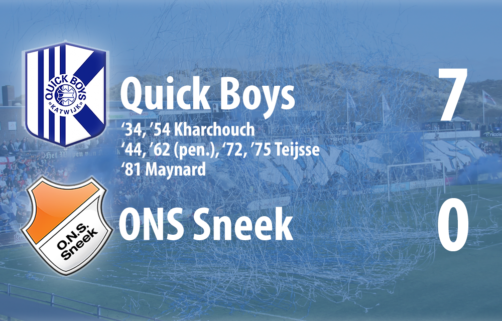 Quick Boys maakt indruk met zevenklapper tegen ONS Sneek - K.v.v. Quick Boys